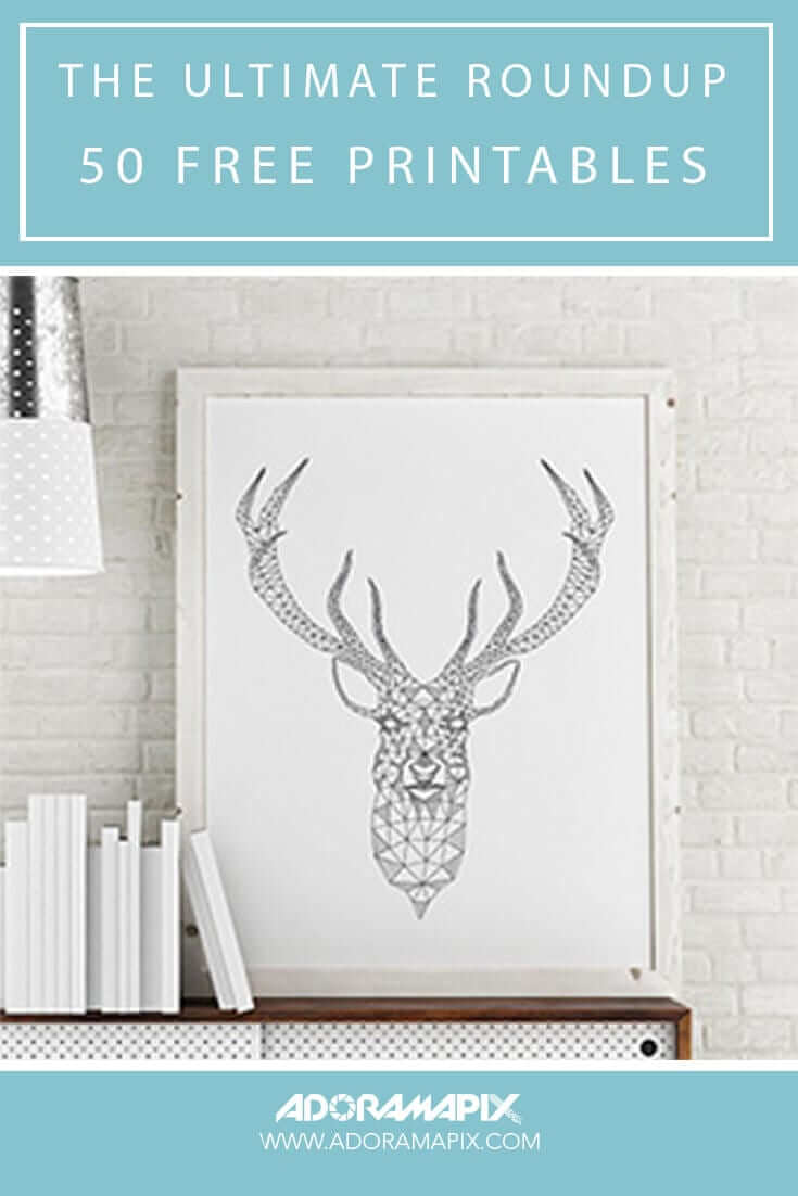 The Ultimate Round Up; 50 Amazing FREE Art Printables - Printique
