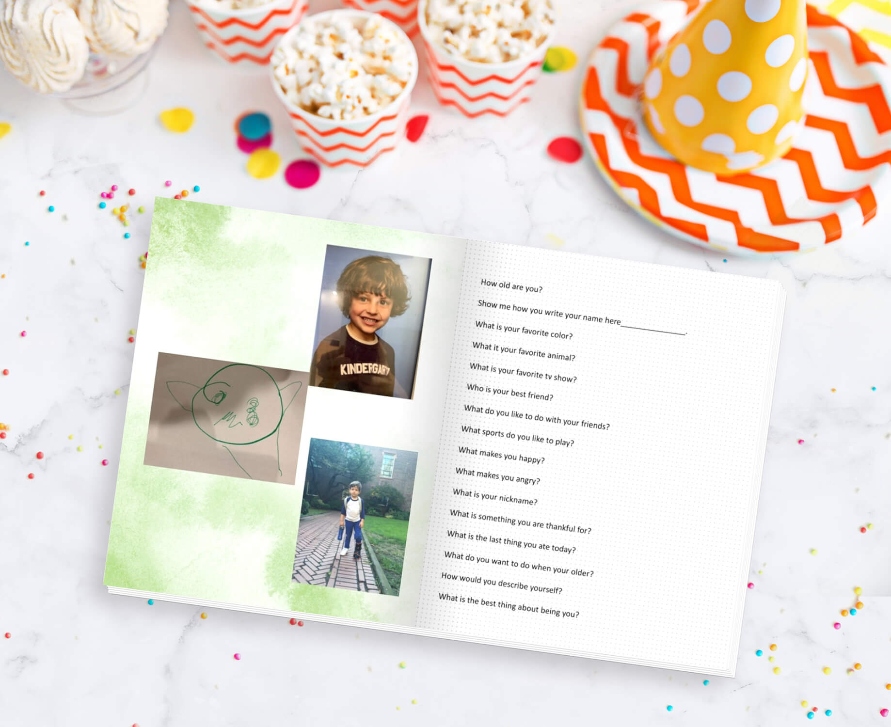 A One-of-a-Kind Gift: The Birthday Interview Book - Printique