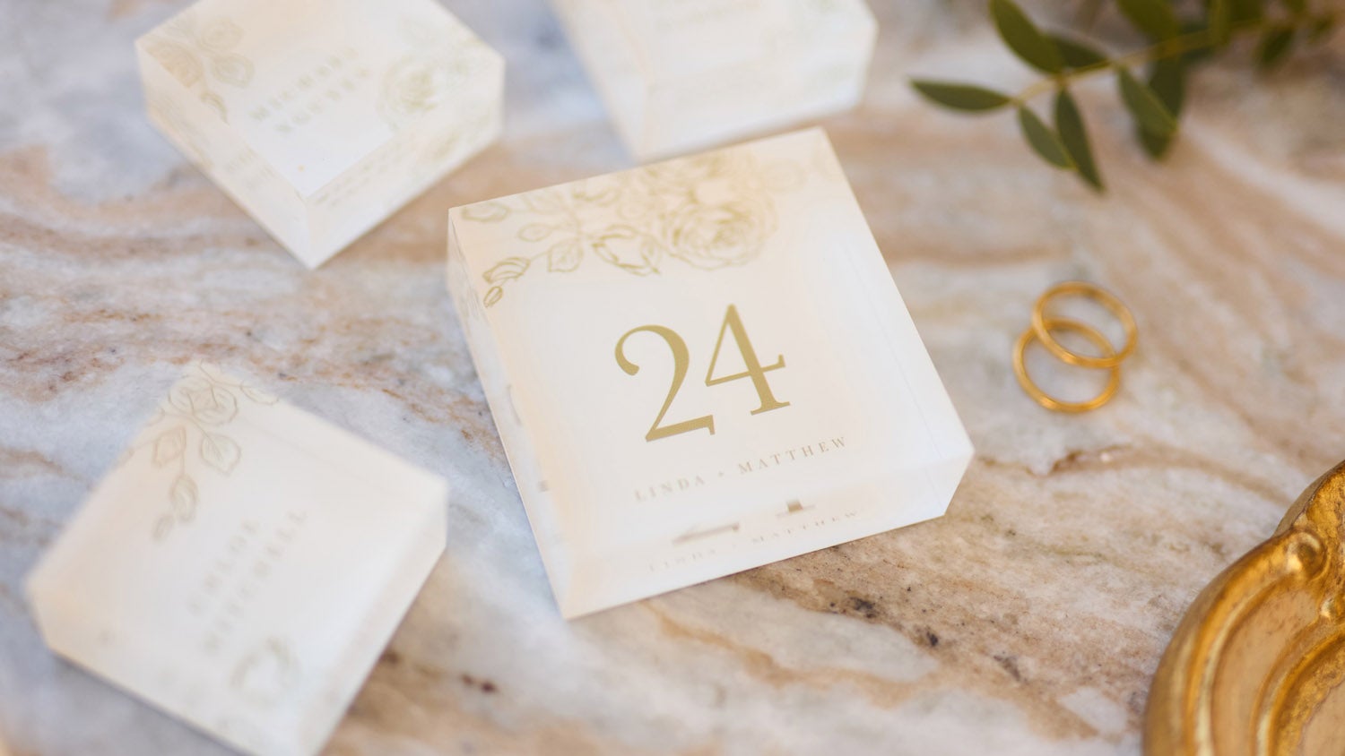 Wedding Acrylic Photo Blocks - Printique, An Adorama Company