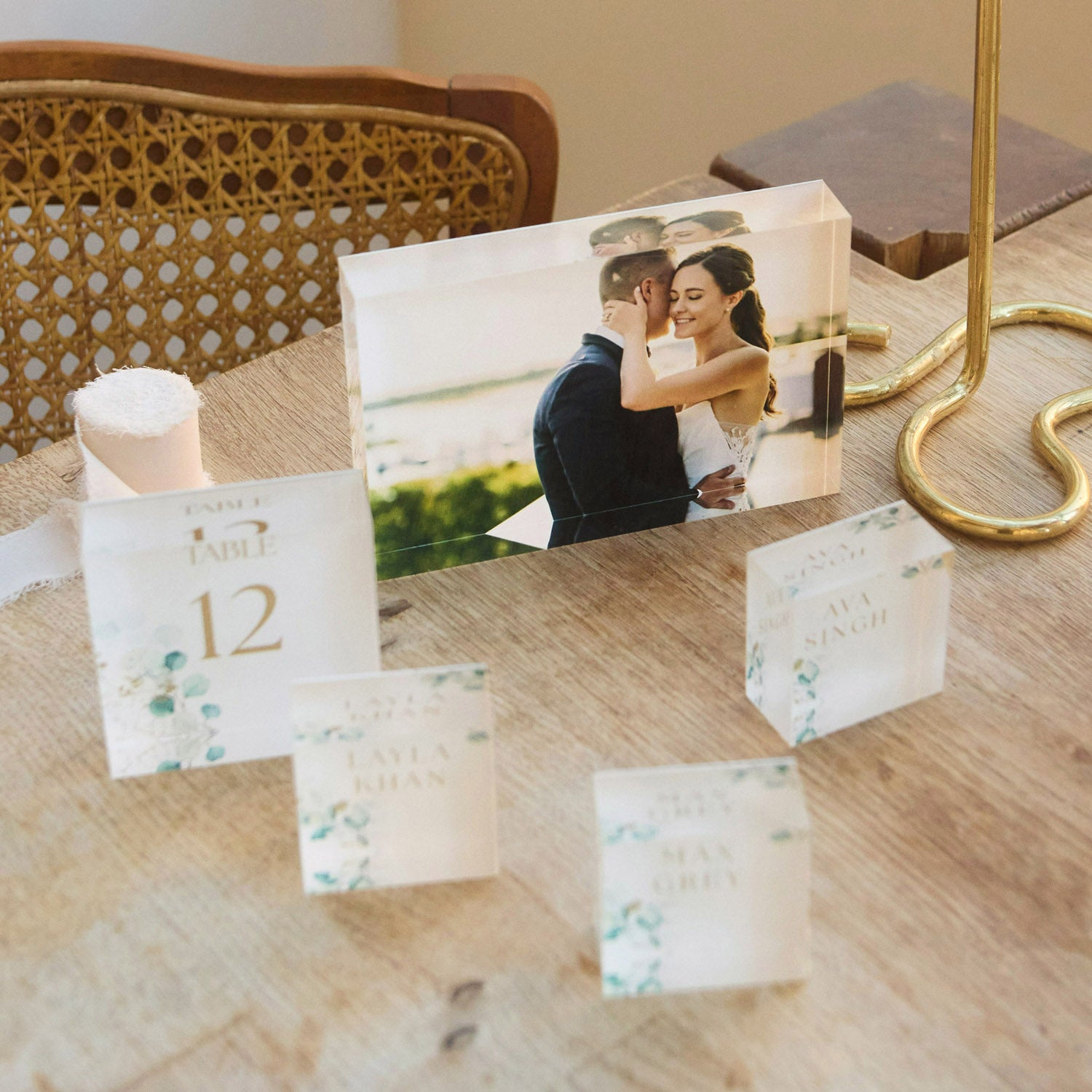 Wedding Acrylic Photo Blocks - Printique, An Adorama Company